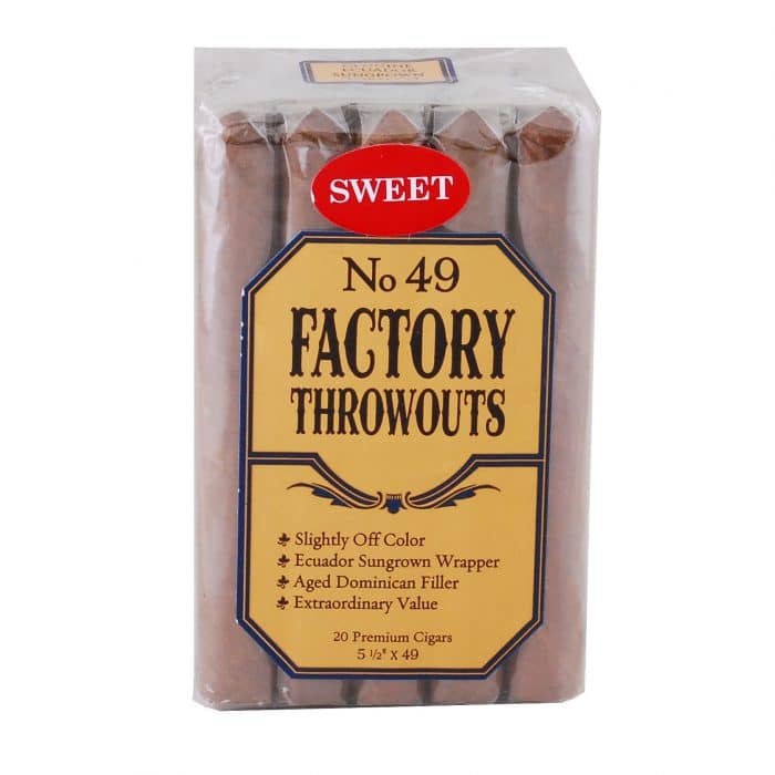 FACTORY THROWOUTS SWEET NO 49 - Nick’s Cigar World